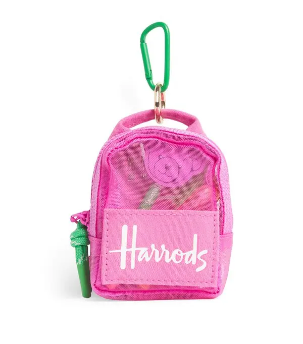 Harrods Logo Backpack Keyring - Pink