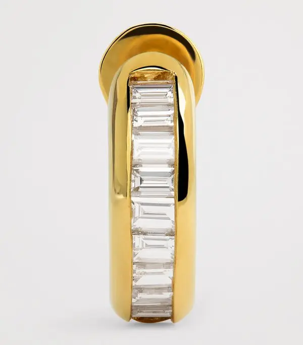SPINELLI KILCOLLIN Single Yellow And Diamond Hoop Earring