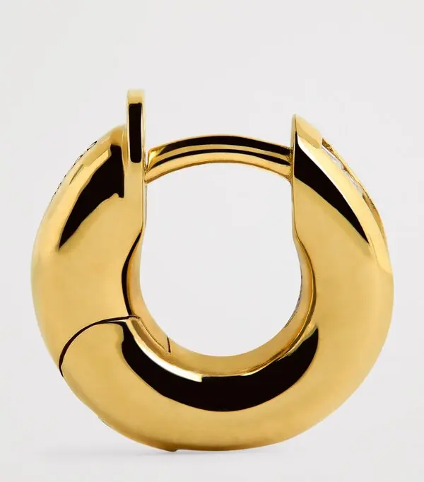SPINELLI KILCOLLIN Single Yellow And Diamond Hoop Earring