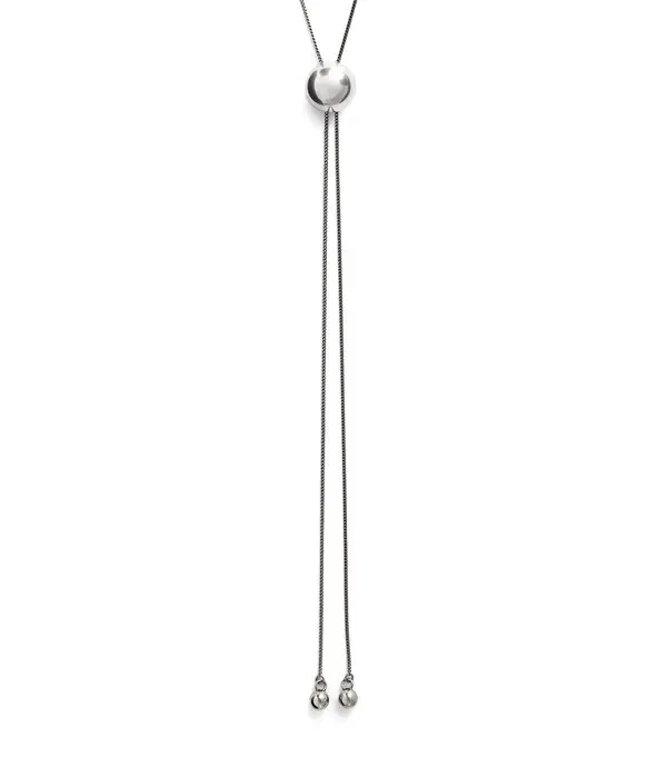 LEMAIRE Rattle Bolo Tie Necklace - Silver