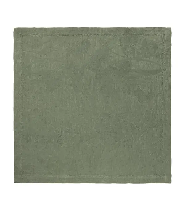 LE JACQUARD FRANÇAIS Linen Tivoli Napkin - Green