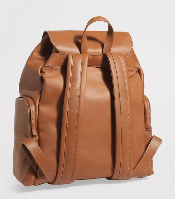 Eleventy Calfskin Leather Backpack