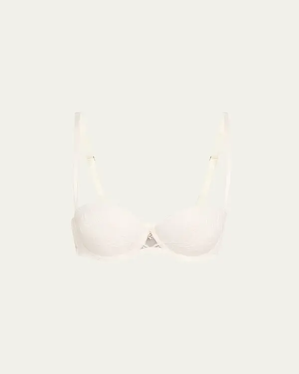 Lise Charmel Floral-embroidered Strapless Bra