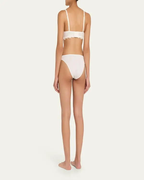 Lise Charmel Floral-embroidered Strapless Bra