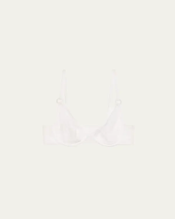 LIVY Blue Monday Stretch Tulle Balcony Bra - White