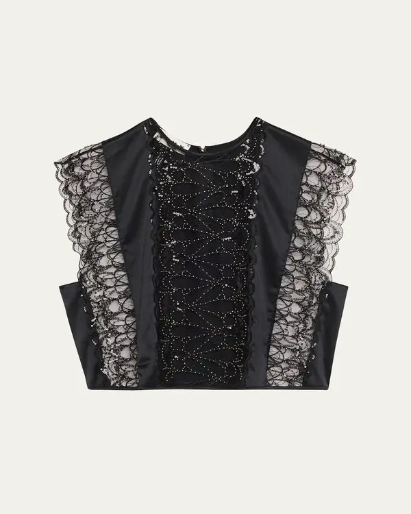 LIVY Paradis Bead-embroidered Top