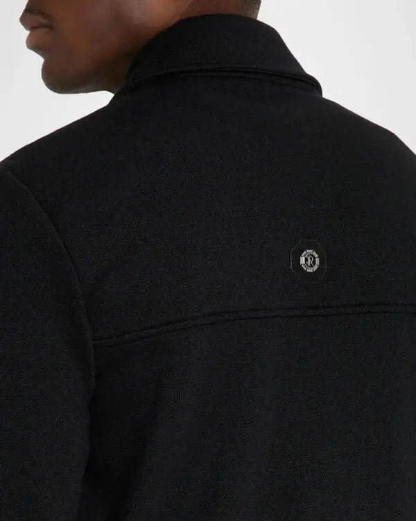 Stefano Ricci Crocodile-trim Knit Blouson - Black