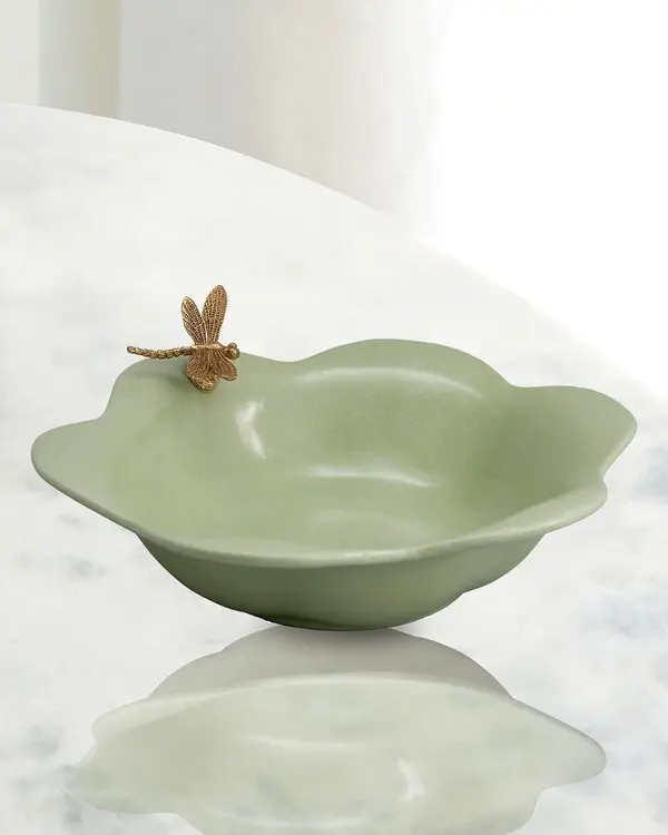 PORT 68 Dragonfly Celadon Bowl - Green