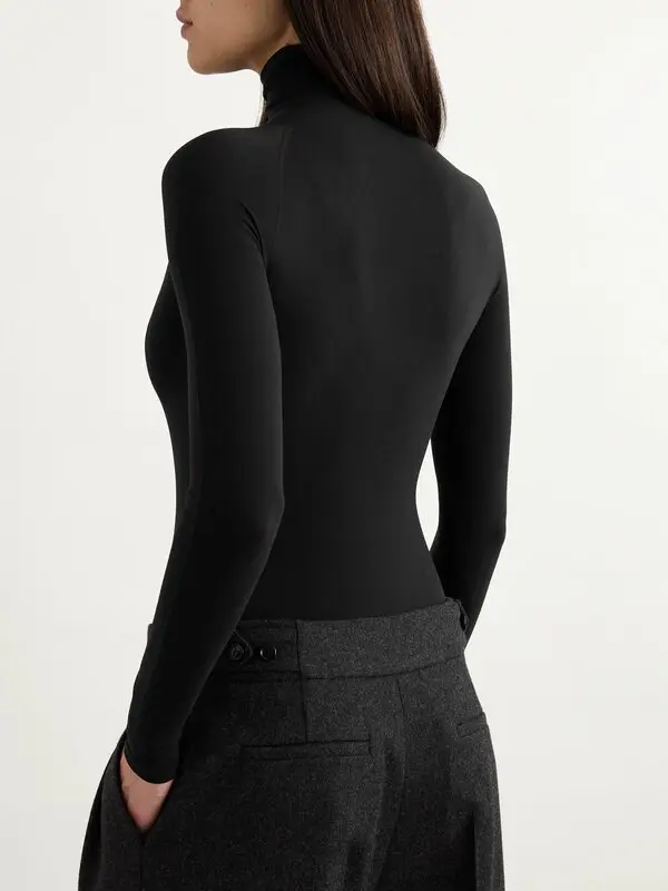 Alaïa Stretch-jersey Turtleneck Bodysuit