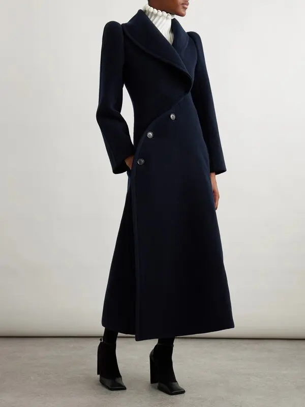 Alaïa Wool Coat - Blue