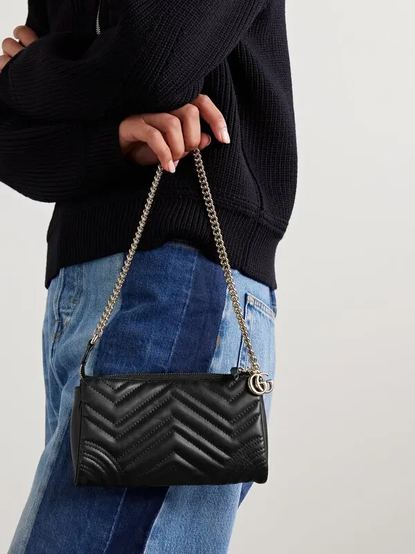 Gucci Gg Marmont Mini Matelassé Leather Shoulder Bag