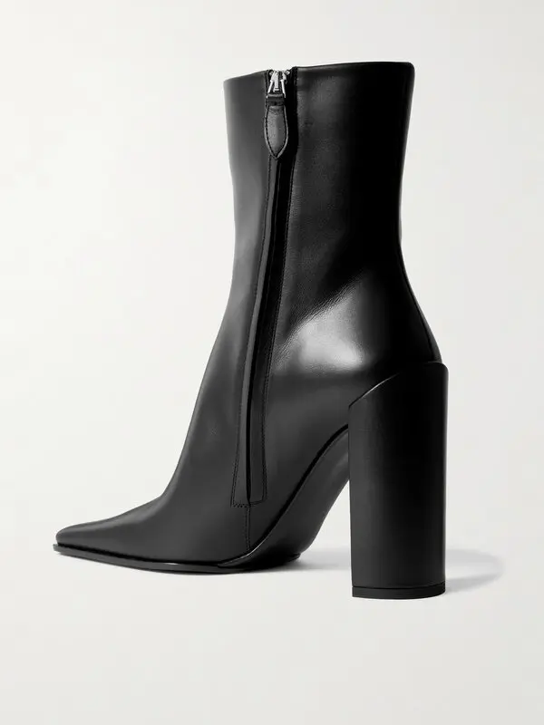 Alaïa Leather Ankle Boots