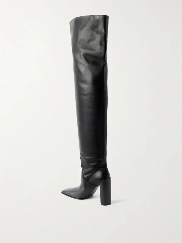 Alaïa 90 Leather Over-the-knee Boots