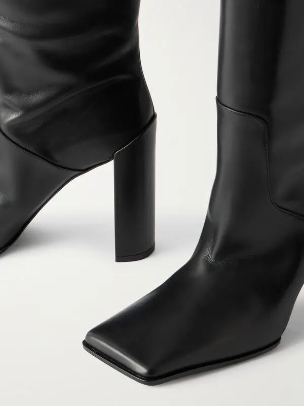 Alaïa 90 Leather Over-the-knee Boots