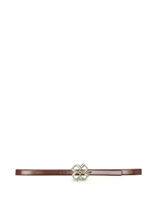 Dorothee Schumacher Rose-buckle Leather Belt - Brown