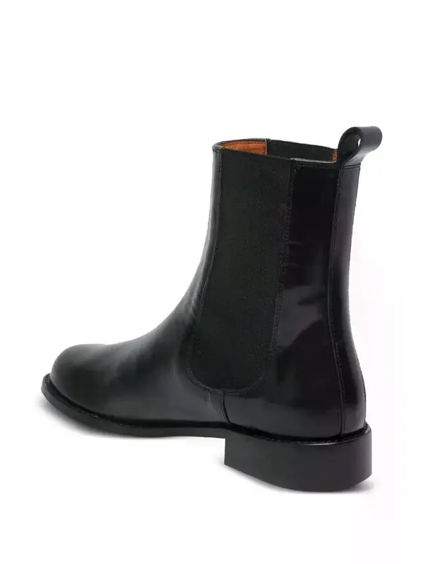 ANGEL ALARCON 30mm Leather Chelsea Boots