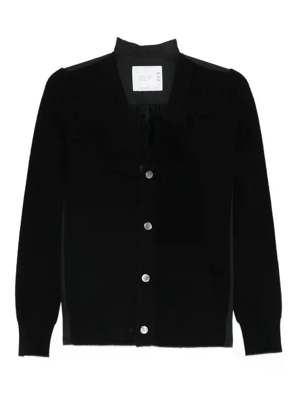 Sacai Ribbed Knit Cardigan
