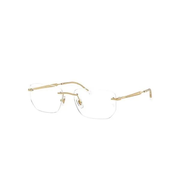 Ray-ban Optics Eyeglasses Frame Clear Lenses Polarized - Arista Gold