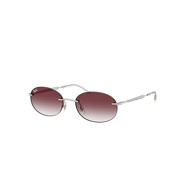 Ray-ban Rimless Oval Sunglasses - Silver