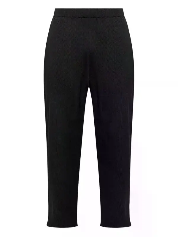 Issey Miyake Ribbed Trousers - Black