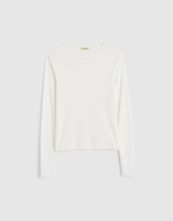 Madewell Crewneck Long-sleeve Tee - White