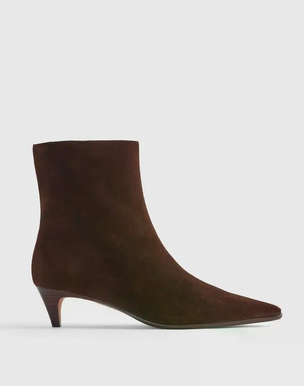 Madewell The Emilie Suede Ankle Boots