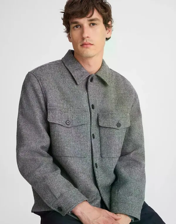 Madewell Shirt-jacket In Italian Wool