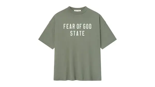 Fear Of God Essentials 90's Tee Shirt - Moss