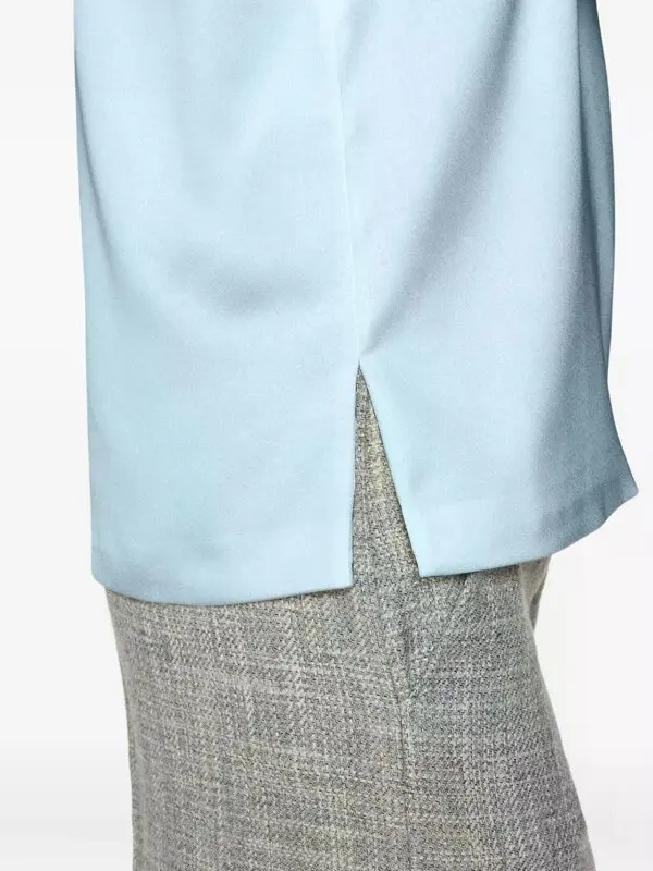 GENNY Satin Sleeveless Top - Blue