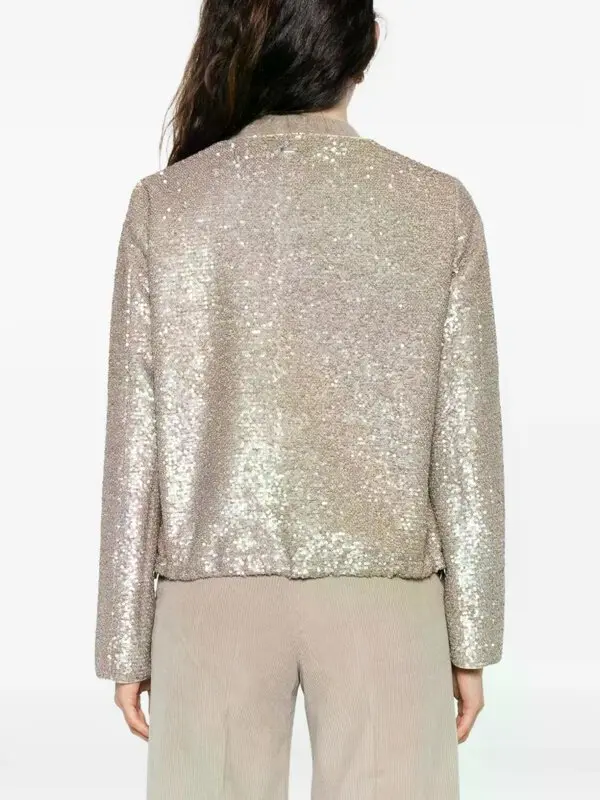 Herno Sequined Jacket - Neutrals