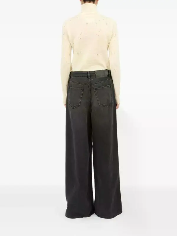 MAISON MARGIELA Paint-splatter Wide-leg Jeans