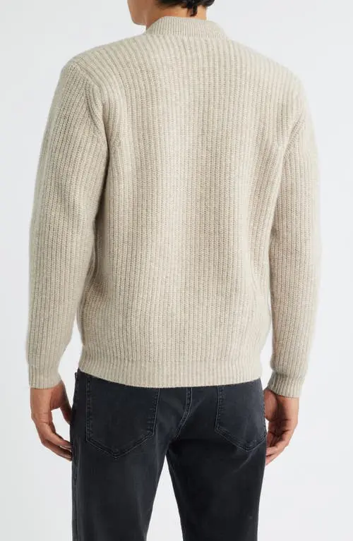 ALEX CRANE Vale Merino Wool V-neck Cardigan - Bone
