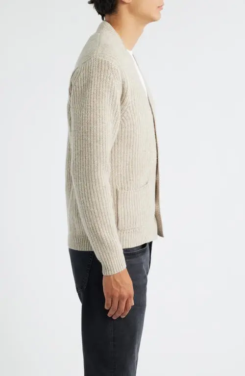 ALEX CRANE Vale Merino Wool V-neck Cardigan - Bone