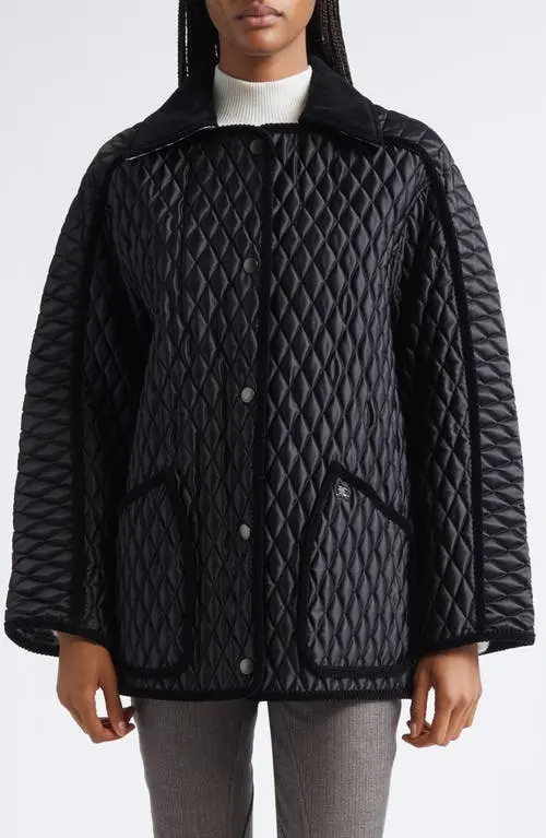 Burberry Floriston Quilted Nylon Barn Jacket