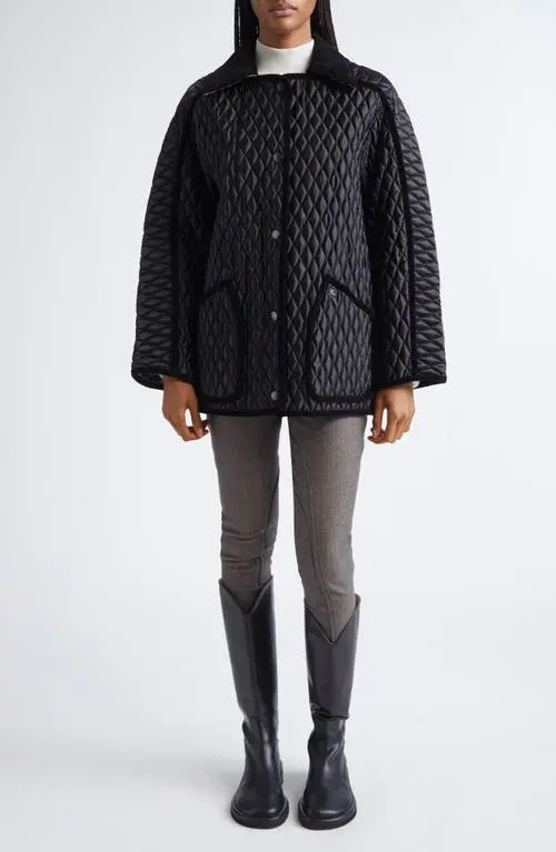 Burberry Floriston Quilted Nylon Barn Jacket