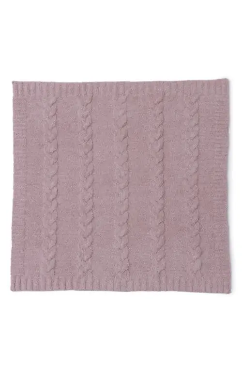 Barefoot Dreams Cozychic® Cable Receiving Blanket - He Dusty Rose-dusty