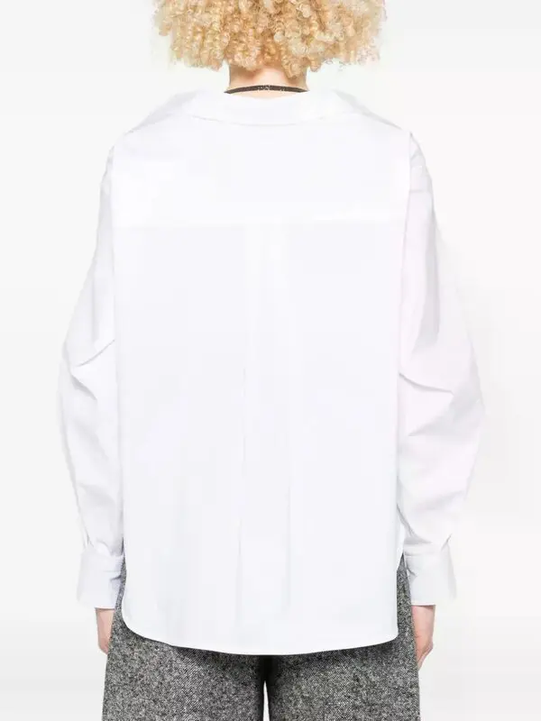 Brunello Cucinelli Button-up Curved-hem Shirt