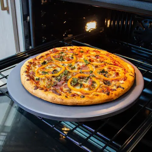 OLD STONE Glazed Cordierite Round Pizza Stone