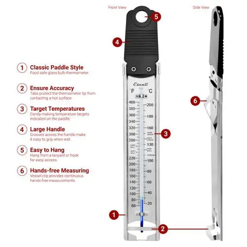 ESCALI Candy Deep Fry Paddle Thermometer