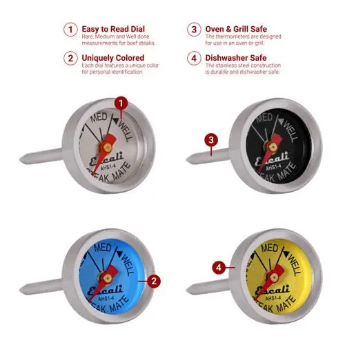 ESCALI Easy Read Steak Thermometer Set