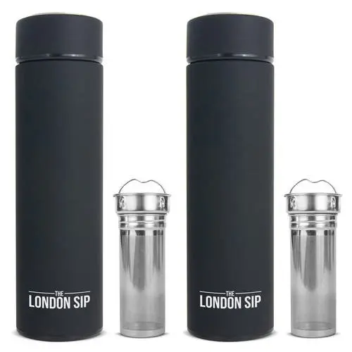 LONDON SIP Infuser Bottle 2-pack - Black