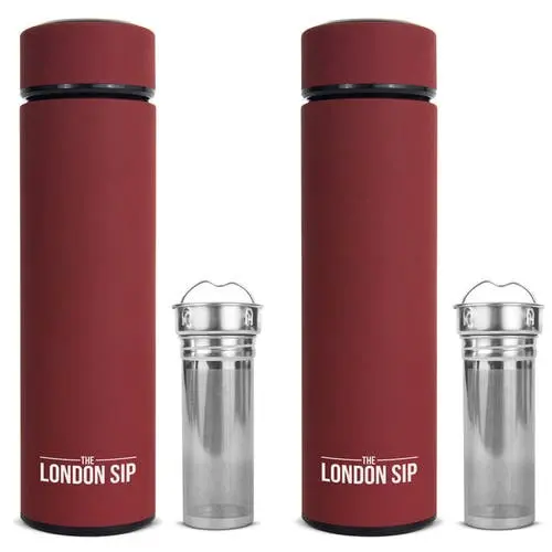 LONDON SIP Infuser Bottle 2-pack - Red