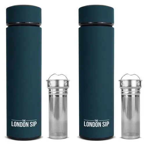 LONDON SIP Infuser Bottle 2-pack - Teal