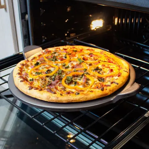 OLD STONE Glazed Cordierite Pizza Stone With Handles