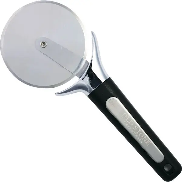 OLD STONE Premium Pizza Cutter - Black/silver