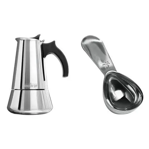 LONDON SIP Espresso Maker & Coffee Spoon Bundle