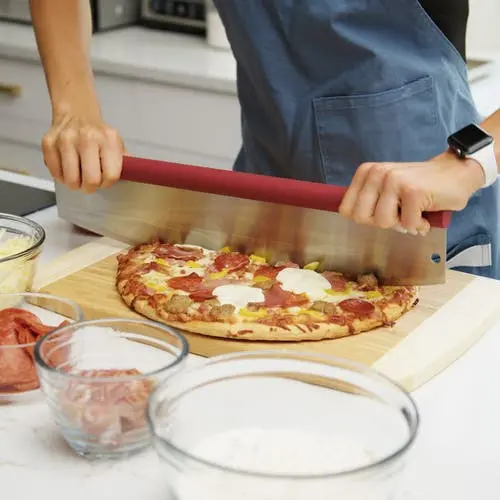 OLD STONE Pizza Rocker With Comfort Grip Handle