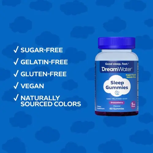 DREAM WATER Sleep Gummies, Sugarfree