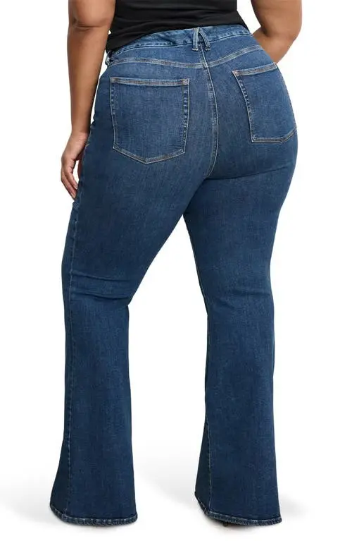 Good American Good Legs Flare Jeans - Blue