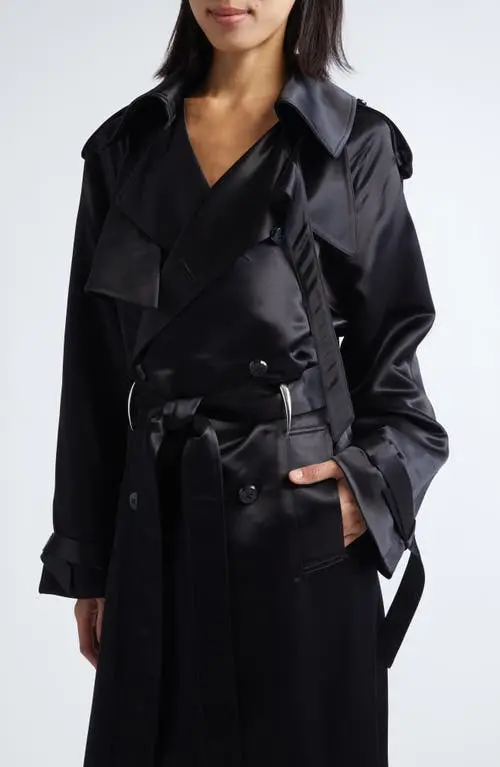 GRACE LING Claw Liquid Tailored Trench Coat
